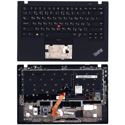 Клавиатура (keyboard) для ноутбука Lenovo ThinkPad X1 Carbon Gen 5, топкейс
