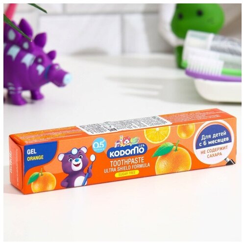 LION Детская зубная паста LION Thailand Kodomo с ароматом апельсина, гелевая, 40 г