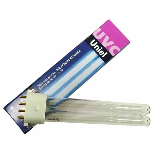 Лампа компактная бактерицидная Uniel 2G7 9Вт ультрафиолетовая б/озон. ESL-PL-9/UVCB/2G7/CL