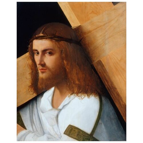 Репродукция на холсте Несение креста (1505-1510) (Christ Carrying the Cross) Беллини Джованни 30см. x 38см.