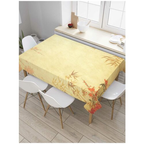 Скатерть прямоугольная JoyArty на кухонный стол "Лесная композиция" из оксфорда, 120x145 см