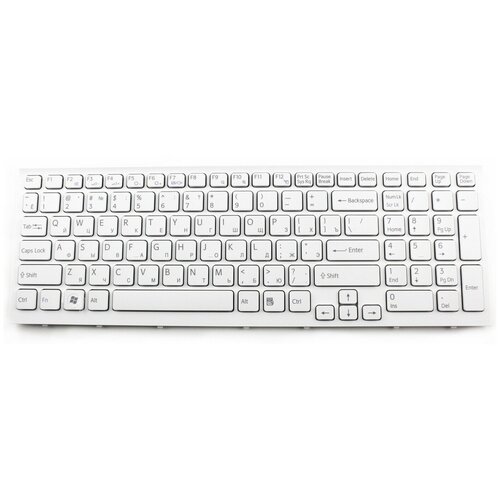 Клавиатура для ноутбука Sony VPC-EB Белая P/n: 148792871, V111678A, 550102M14-203-G