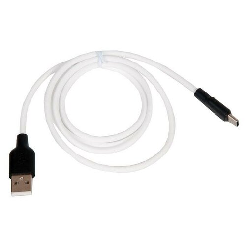 Кабель USB HOCO X21 Plus Silicone для Type-C, 3.0 A, длина 1.0 м, белый