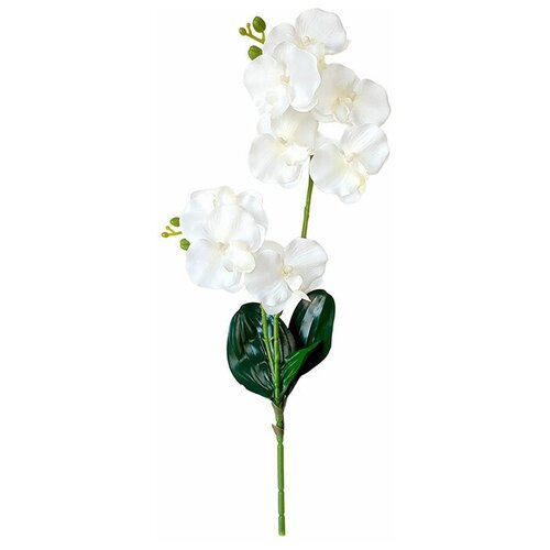 Орхидея искусственная белая, 50 см