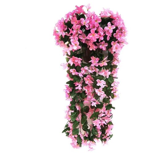 Искусственные цветы Фиалки в настенном кашпо Е-00-87-3 /Искусственные цветы