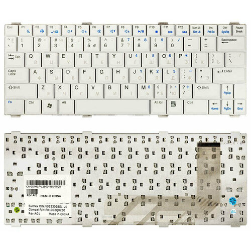 Клавиатура для Dell V022302BS1 белая