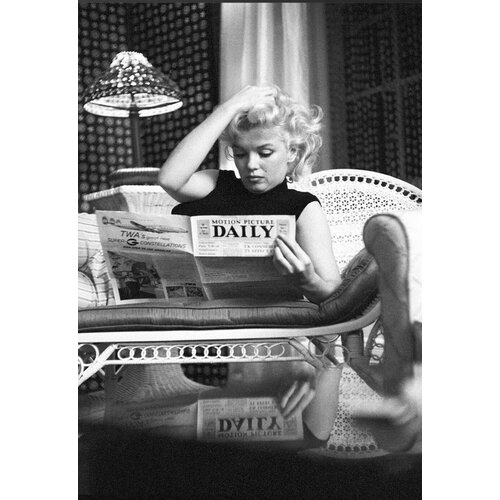 Плакат, постер Мэрилин Монро, Marilyn Monroe на холсте, размер 21х30см