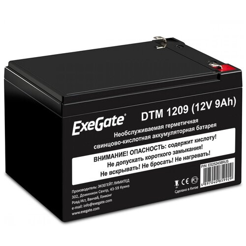 Аккумуляторная батарея ExeGate DTM 1209