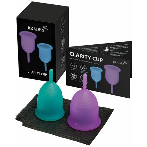 Набор менструальных чаш Clarity Cup, 2 шт. (S+L)