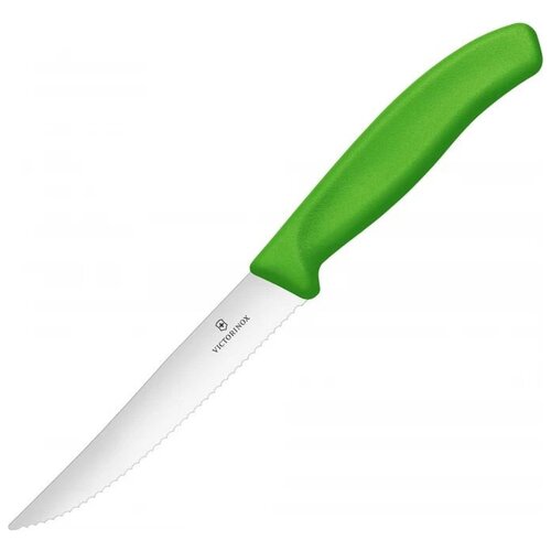 Нож кухонный Victorinox Swiss Classic (6.7936.12L4) стальной для пиццы лезв.120мм серрейт. заточка с