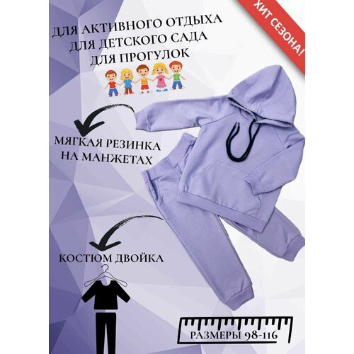 Комплект одежды Зуми-Мишка, размер 110, фиолетовый