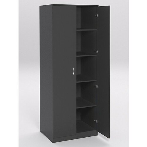 Шкаф офисный для одежды глубокий ШО-34, Черный 71 x 56 x 192 см