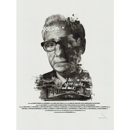 Плакат, постер на холсте Мартин Скорсезе (Martin Scorsese). Размер 60 х 84 см
