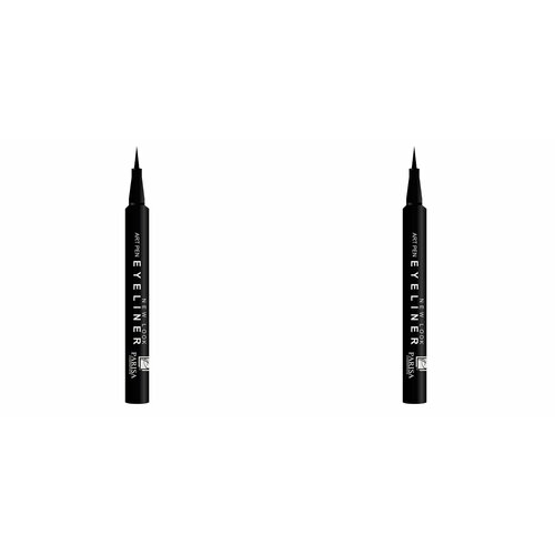 Parisa Подводка-фломастер для глаз Waterproof Eyeliner Pen PF-01, чёрный, 2 шт.