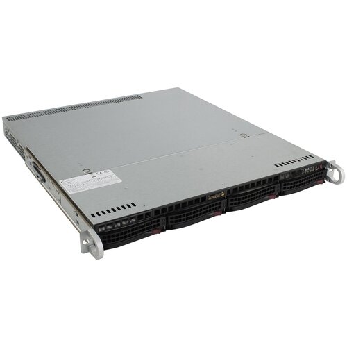 Сервер Supermicro A+ Server 1014S-WTRT без процессора/32 ГБ/без накопителей/количество отсеков 3.5" hot swap: 4/2 x 500 Вт/LAN 10 Гбит/c