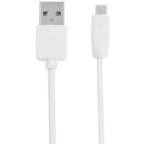 Кабель Hoco X1, microUSB - USB, 2.4 А, 1 м, белый