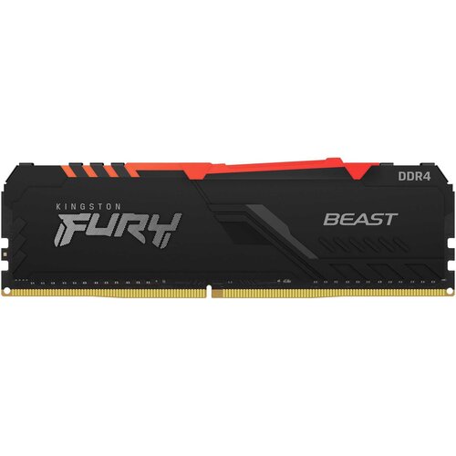 Модуль памяти Kingston 32GB DDR4 3200MHz DIMM FURY Beast Black RGB XMP CL16, 1.35V 288-pin Non-ECC