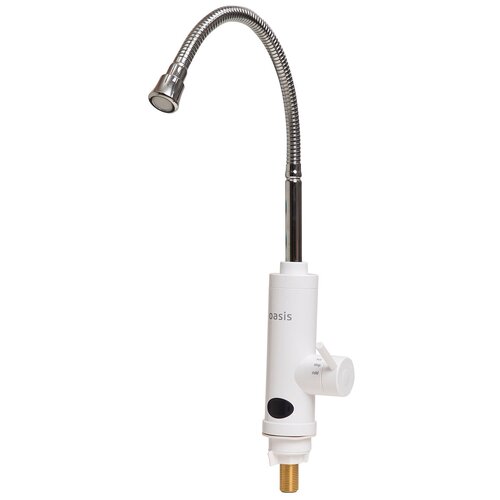 Кран водонагреватель проточный электрический / смеситель проточный водонагреватель Oasis GP-W, кран для кухни с гибким изливом, для дачи