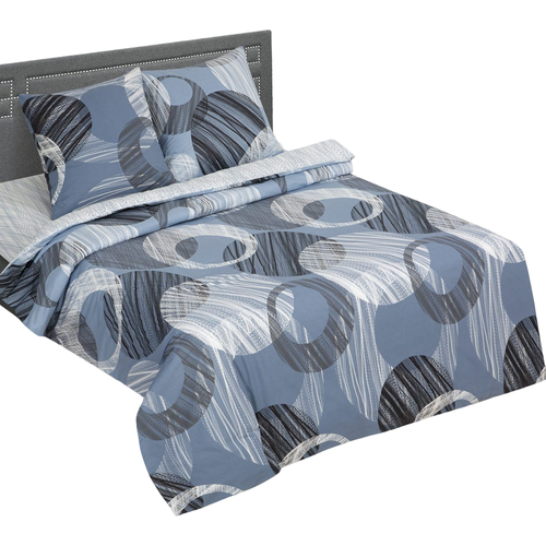 Комплект постельного белья АртПостель, «Сириус» Евро поплин, серый, геометрия