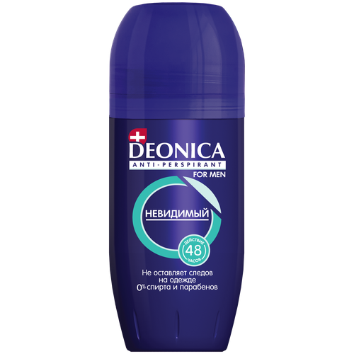 Deonica Антиперспирант ролик for men Невидимый, 50 мл, 50 г