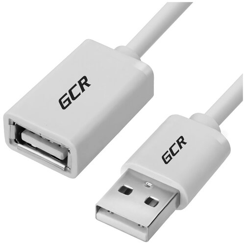Удлинитель GCR USB - USB (GCR-UEC5), 0.5 м, 1 шт., белый
