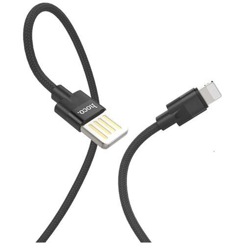 Кабель USB Lightning U55 1.2m HOCO черный