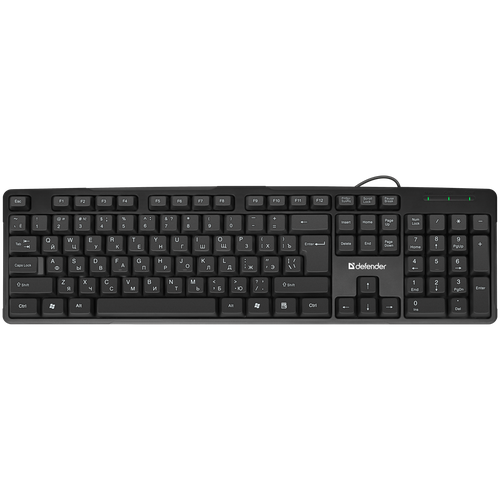 Проводная клавиатура Defender Next HB-440 RU, черный, полноразмерная (45440)