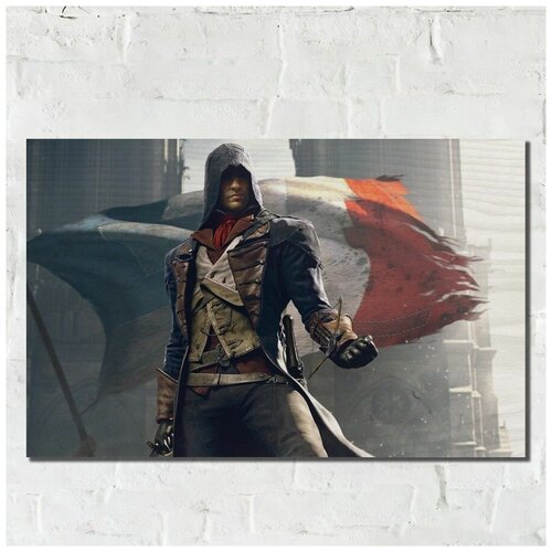 Картина интерьерная на дереве игра Assassins Creed Unity (Единство) - 12151