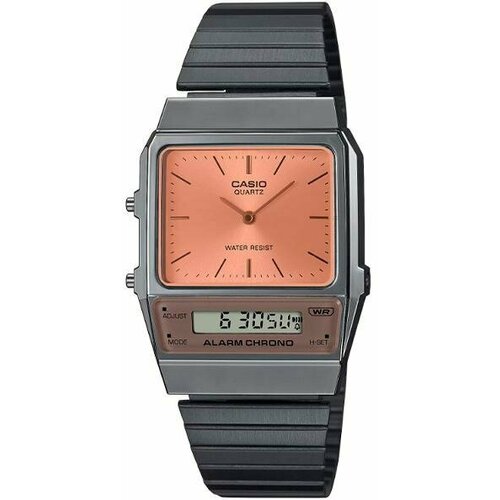 Наручные часы CASIO Vintage AQ-800ECGG-4A, черный, серый