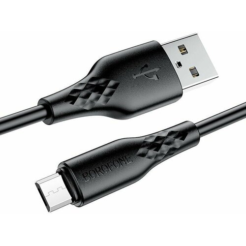Кабель USB 2.4A (microUSB) 1м BOROFONE BX48 Черный