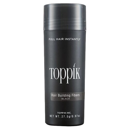 Toppik Загуститель волос Hair Building Fibers, black, 28 мл, 27.5 г