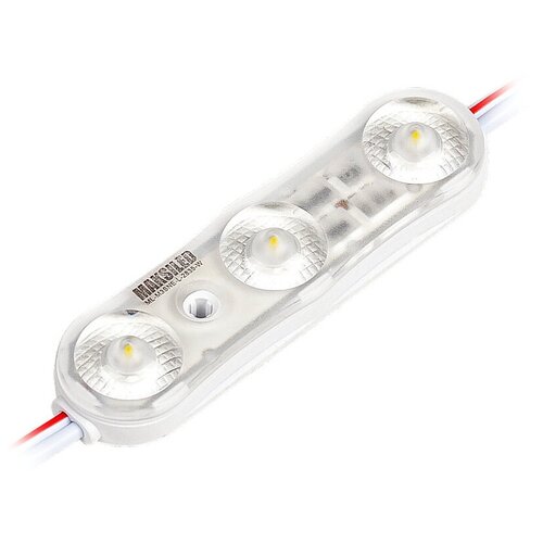 Светодиодный модуль MAKSILED ML-M3SNE-L-2835-W 0.96Вт, 12В, IP67, SMD2835 3LED, 145лм, холодный белый, набор 20 шт.