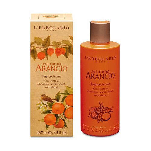 L'ERBOLARIO Гель для душа очищающий увлажняющий с ароматом цитруса Accordo Arancio Shower Gel 250мл