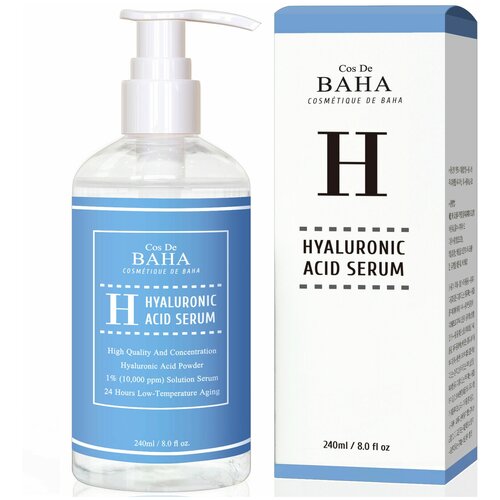 Cos De BAHA Сыворотка увлажняющая с гиалуроновой кислотой - Hyaluronic serum (H240), 240мл