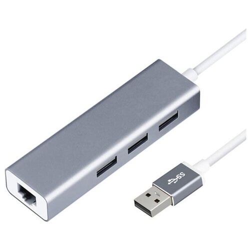 Разветвитель адаптер переходник USB HUB Хаб Onten OTN-5226 4в1 3 порта USB+RJ45 Ethernet 0.2м