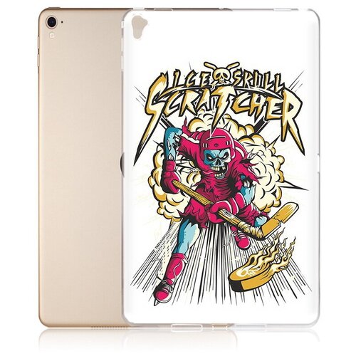 Чехол задняя-панель-накладка-бампер MyPads нарисованный скелет хоккеист для iPad Pro 2 10.5 A1701/A1709/iPad Air 3 (2019) противоударный