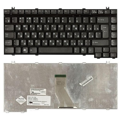 Клавиатура для ноутбука Toshiba KFRSBA001A черная