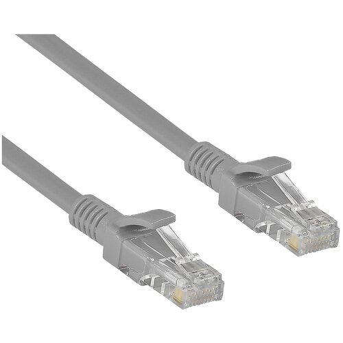 Сетевой кабель ExeGate UTP Cat.5e 0.3m Grey UTP-RJ45-RJ45-5e-CU-0,3M-GY EX282008RUS