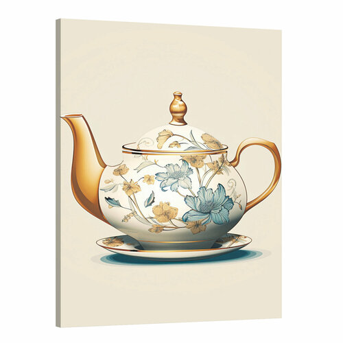 Интерьерная картина 50х70 "Чайные краски"