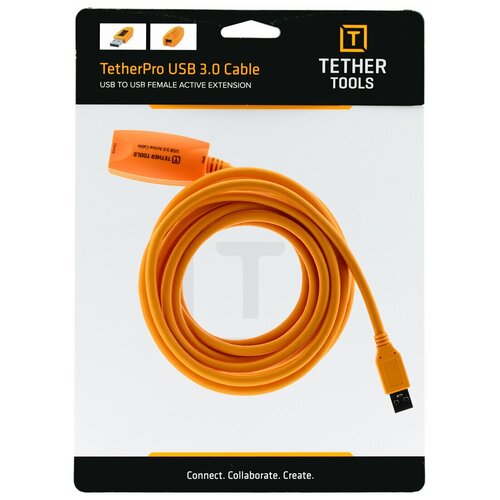 Tether Tools Кабель-удлинитель Tether Tools TetherPro USB 3.0 to USB Female Active активный 5m Orange (CU3017)
