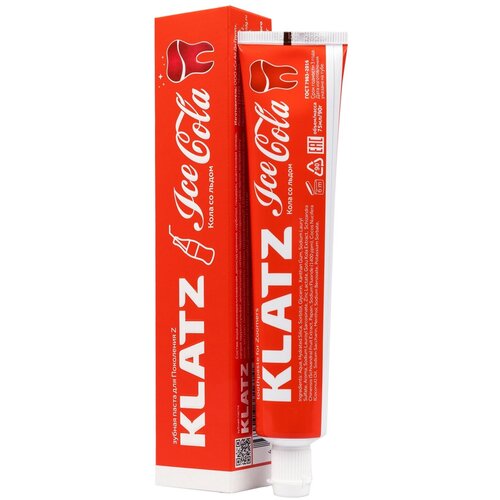 Зубная паста KLATZ для поколения Z «Кола со льдом», 75 мл