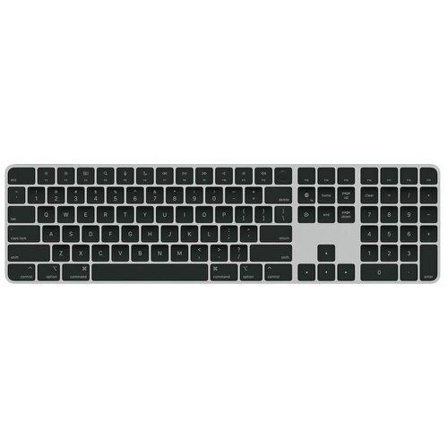 Беспроводная клавиатура Apple Magic Keyboard с Touch ID и цифровой панелью серый/черный, русская, 1 шт.