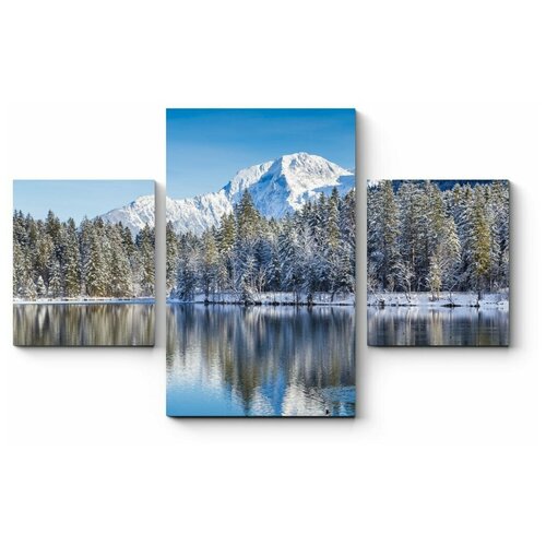 Модульная картина Красота горного озера 110x72