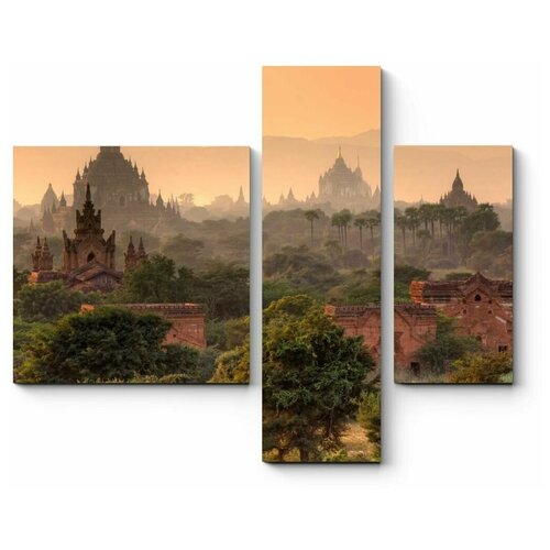 Модульная картина сказки баган Мьянма руины90x74