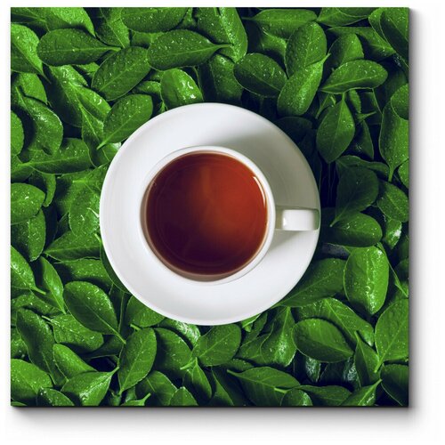 Модульная картина Зеленый чай30x30
