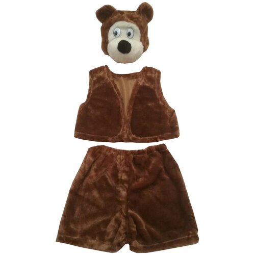Карнавальный костюм детский Медведь бурый гроза леса LU5456 InMyMagIntri 104-110cm