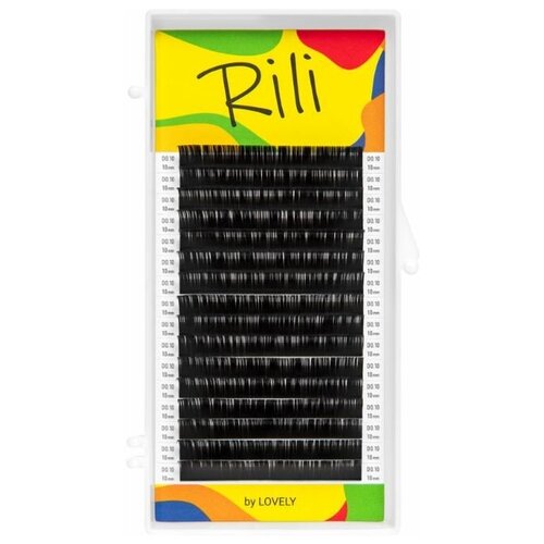 Ресницы Rili черные L/0.10/6-13 мм (микс) 16 линий