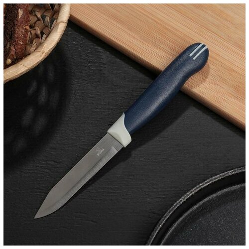 Нож кухонный Доляна "Страйп", лезвие 7,5 см
