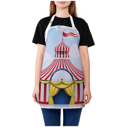 Фартук женский для готовки JoyArty "Цирковой вход", универсальный размер