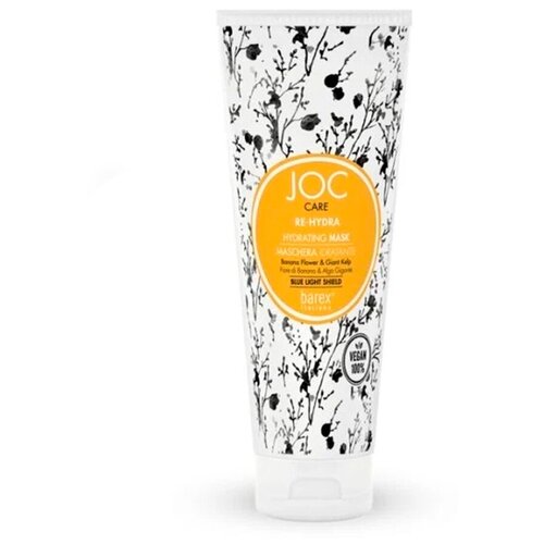 Маска для волос Barex Italiana Joc Care Re-Hydra Hydrating Mask with Banana Flower and Giant Kelp, Увлажняющая маска с цветком банана и гигантской водорослью, 200 мл